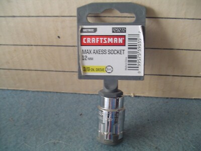CRAFTSMAN Max Axess 3/8" Drive 12 mm 6 Pt Go-Thru Pass-Through Socket ...