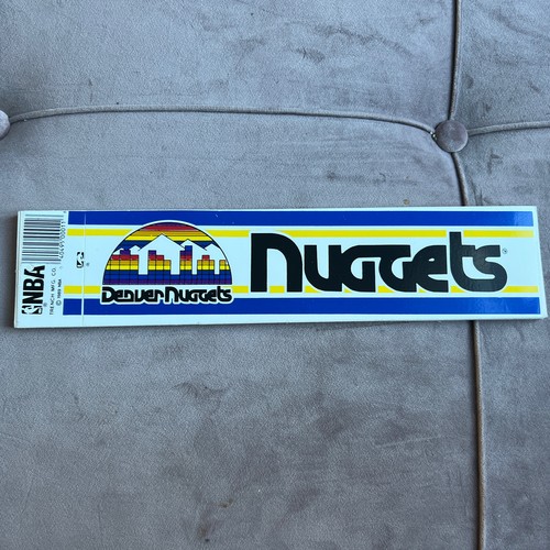 NBA Denver Nuggets Vintage 1989 Team Logo Basketball Bumper Sticker | eBay