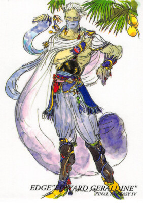 Final Fantasy Art Museum Trading Card #036 Edge (Edward Geraldine) (4 ...
