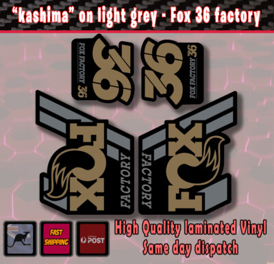 FOX Suspension style Sticker Factory 36 Fork "kashima gold" print ...