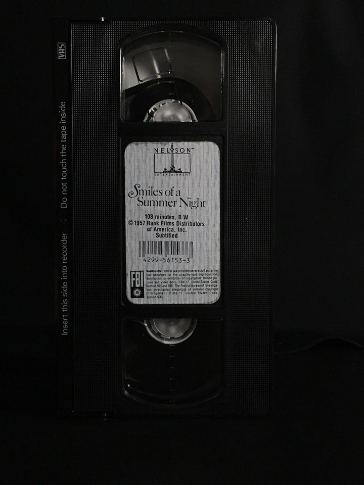 Smiles Of A Summer Night (VHS, 1986) | eBay