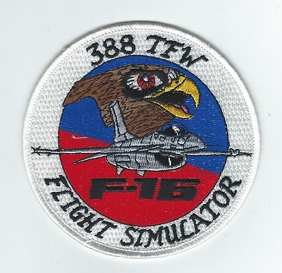 80's 388th TFW F-16 FLIGHT SIMULATOR patch | eBay