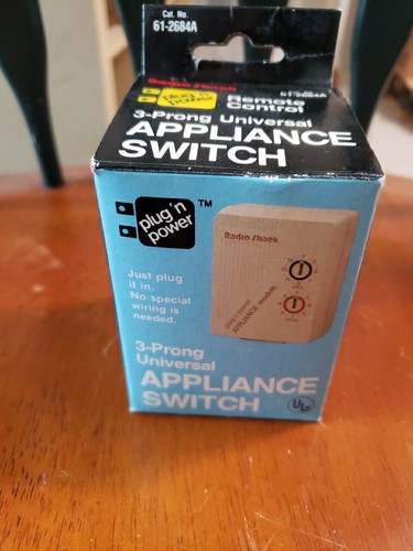Radio Shack Remote Control 3 Prong Universal Appliance Switch 61-2684A ...