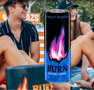 NEW BURN FRUIT PUNCH 250 ML CAN - FRUIT FLAVOUR ENERGY DRINK - VERY RARE | eBay