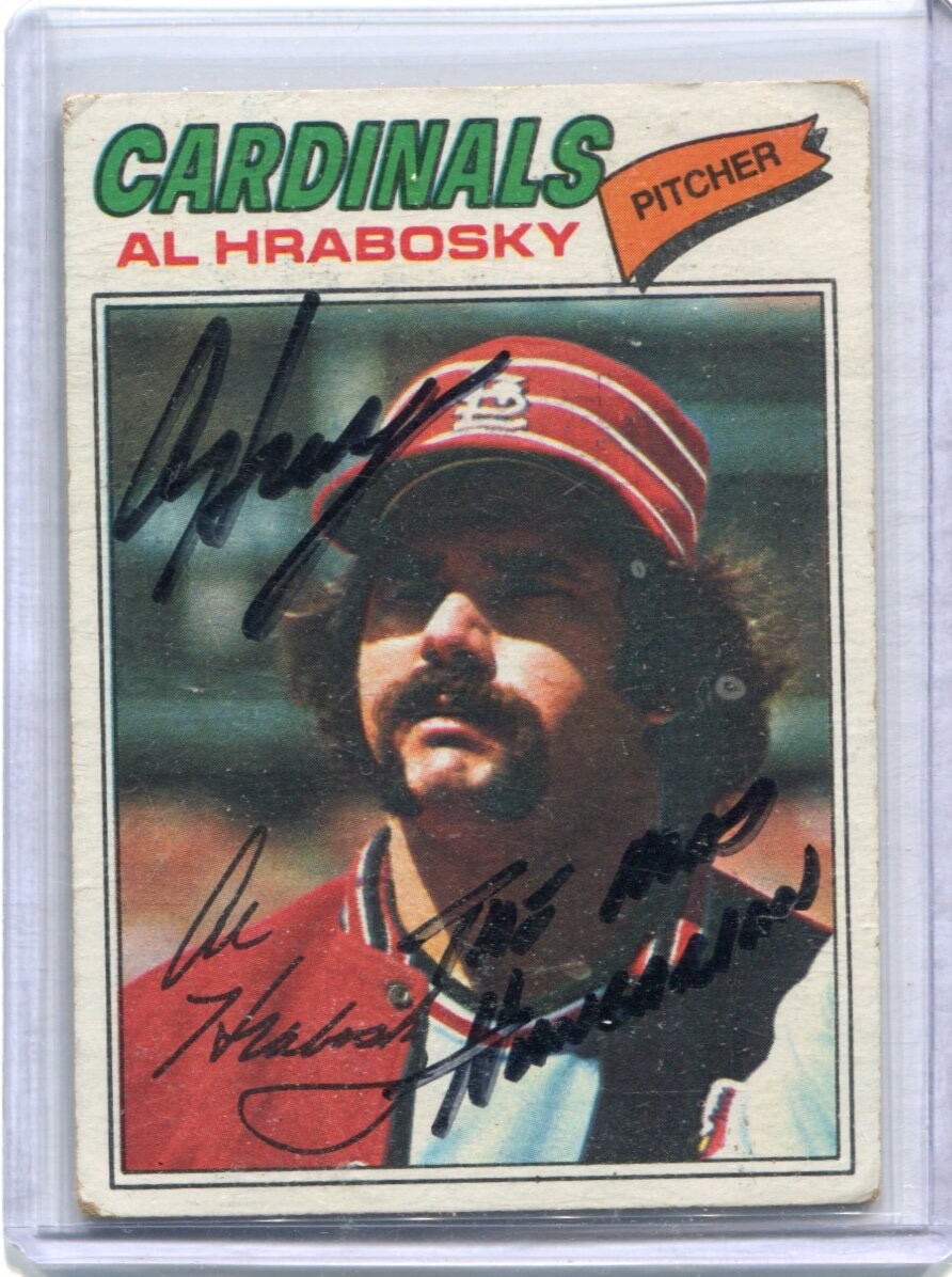1977 Topps AL HRABOSKY Hand Signed Autograph The Mad Hungarian ...