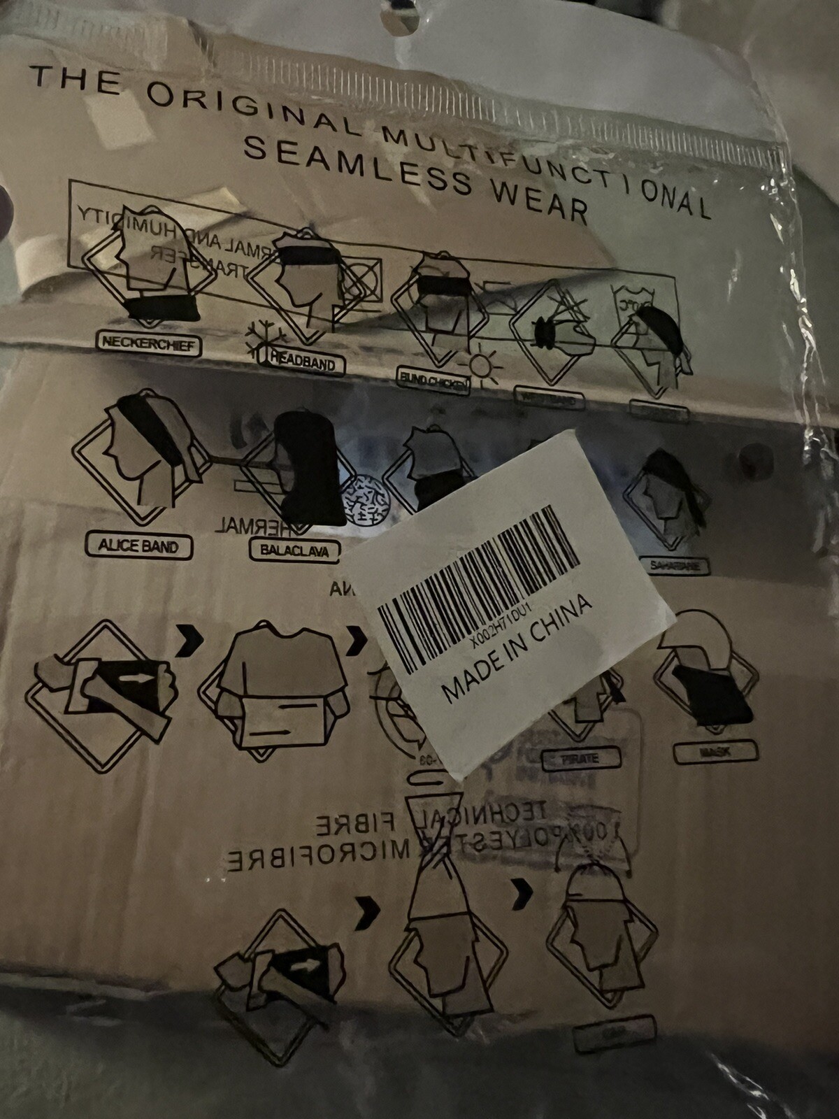 The Original Multifunctional Seamless Wear - Head/Face WearUnisex - One ...