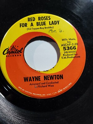 Wayne Newton - Red Roses for a Blue Lady / One More Memory-Capitol VG F45 | eBay