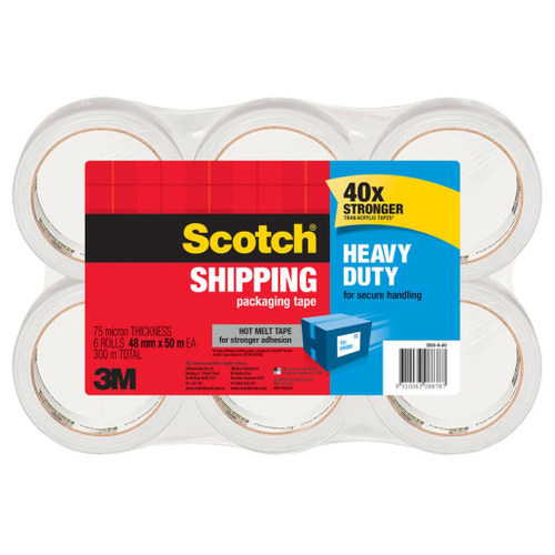 Scotch Packaging Tape Heavy Duty 48mm x 50m Clear Tapes 40x Stronger ...
