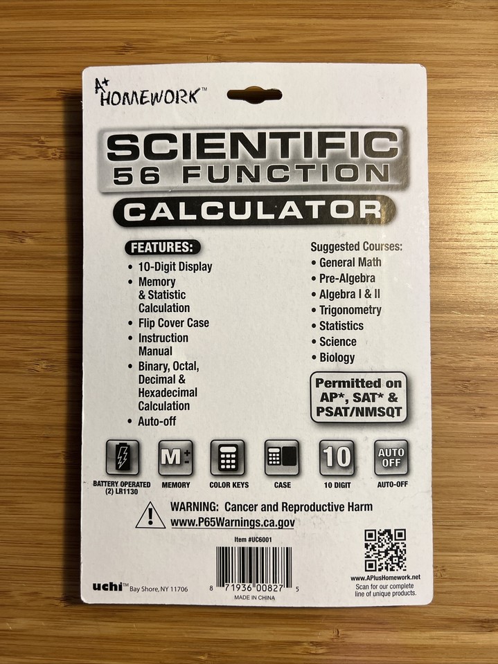 A+ Scientific 56 Function Calculator Brand New | eBay