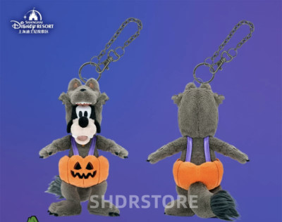 Disney authentic 2024 halloween goofy small plush keychain shanghai ...