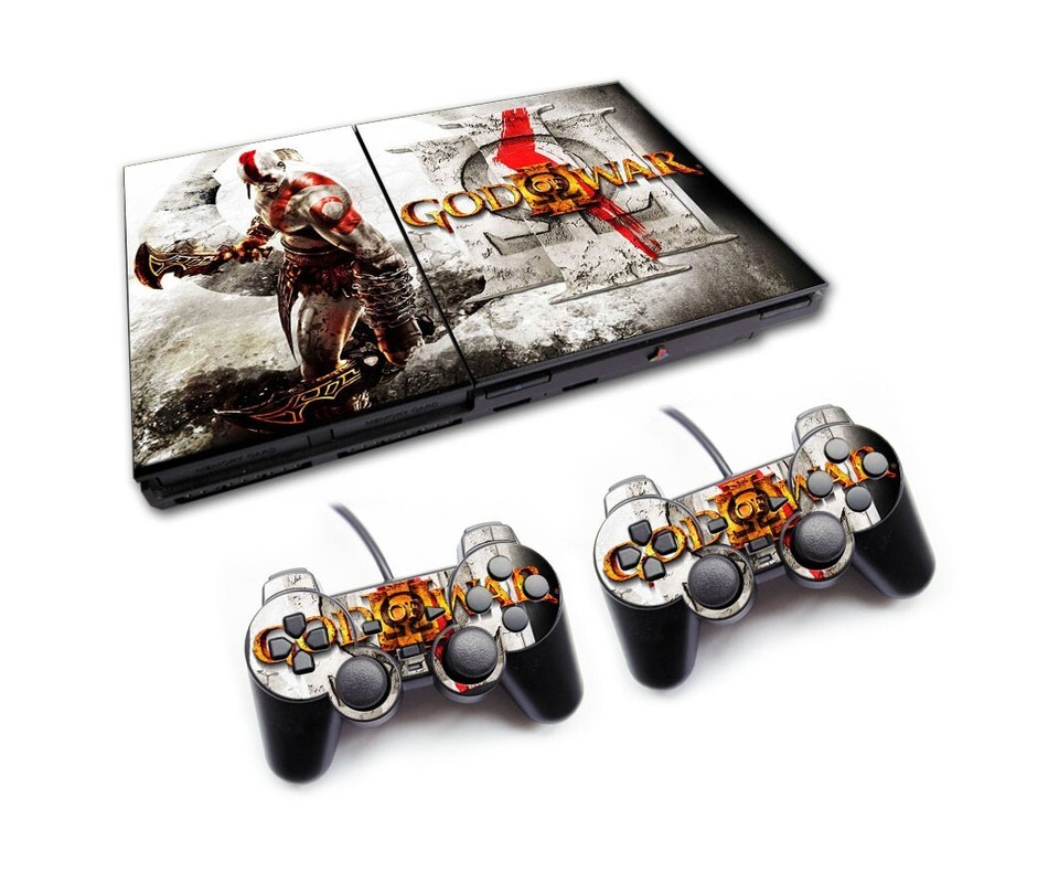 Sticker Skin For PS2 SLIM Console Wrap Vinyl + Controller | eBay