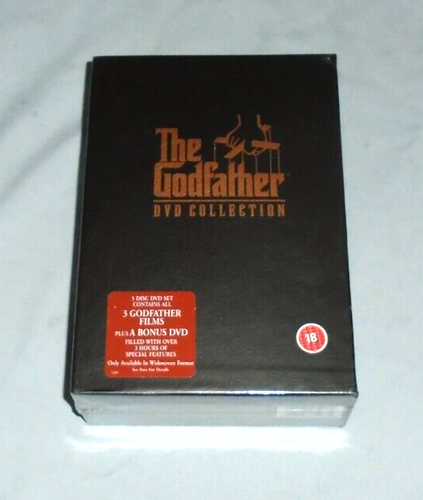 The Godfather Trilogy 5 Disc Box Set DVD & Bonus Disks Marlon Brando,Al ...