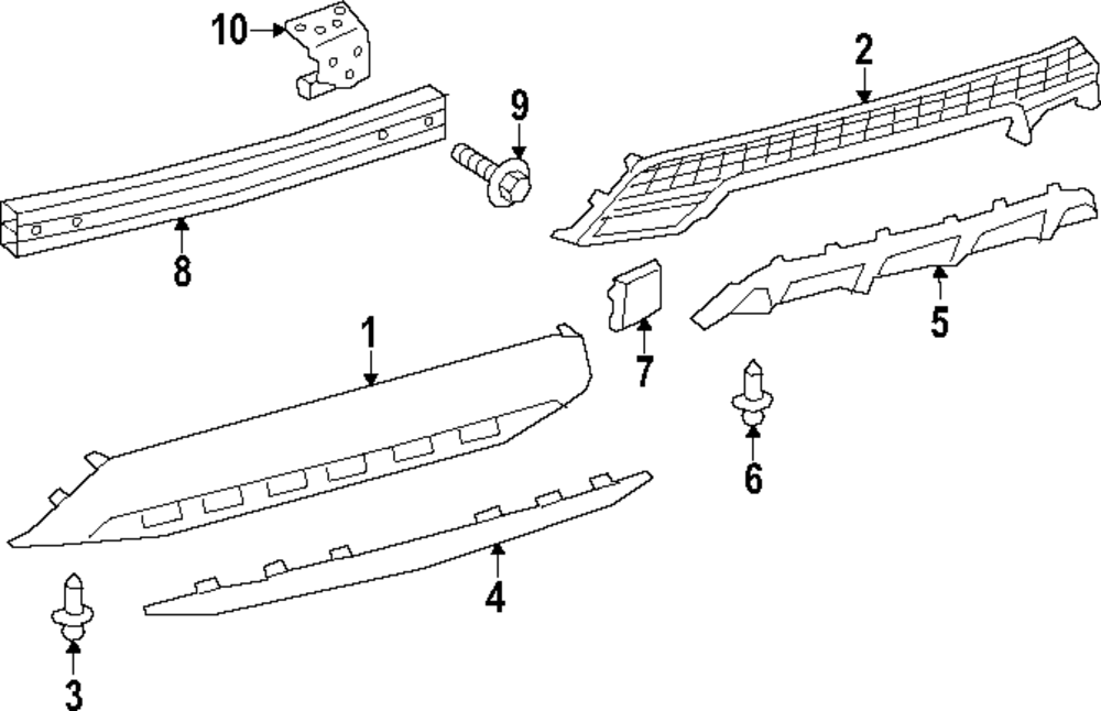 Genuine Toyota Guard Rear Bumper Ct 52453-02900 for sale online | eBay
