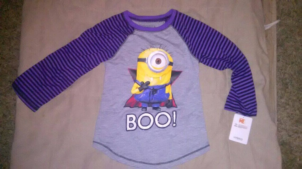 Despicable Me Halloween Minion Dracula Boo Shirt Size 12 months New | eBay