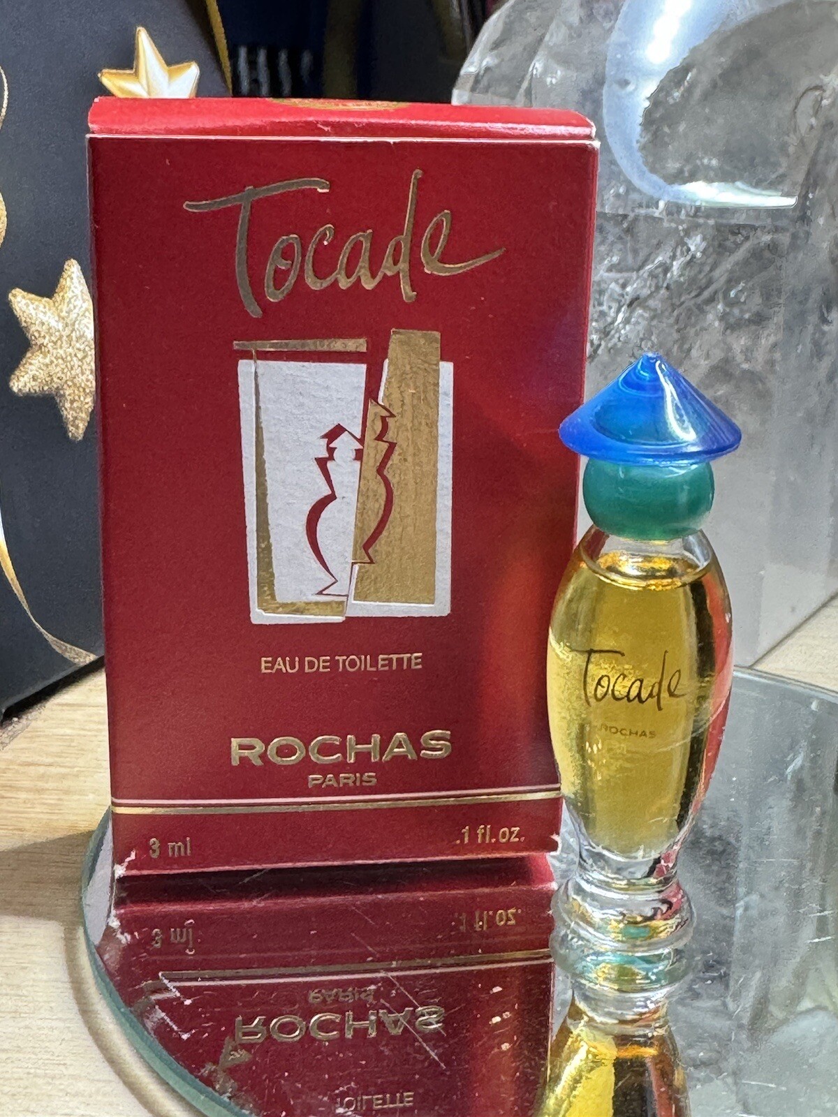 MINIATURE TOCADE DE ROCHAS 1994 BOUCHON BLEU | eBay
