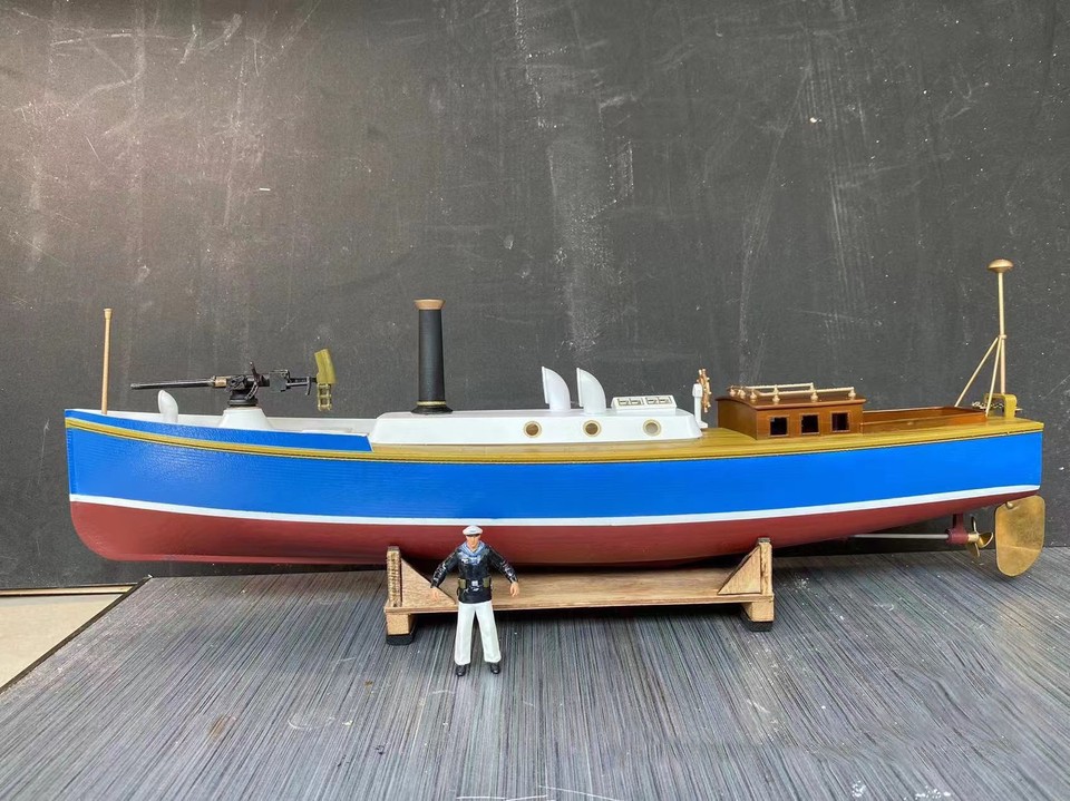 STEAM PINNACE 199 50ft 1:30 500mm 19.6" RC Model Ship Kit | eBay