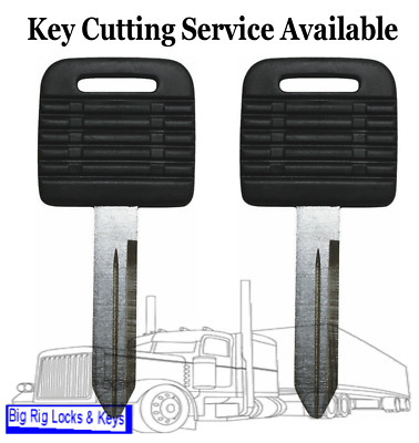Qty 2 Freightliner Century 1997-2013 Key Blank Ignition Door Big Semi ...