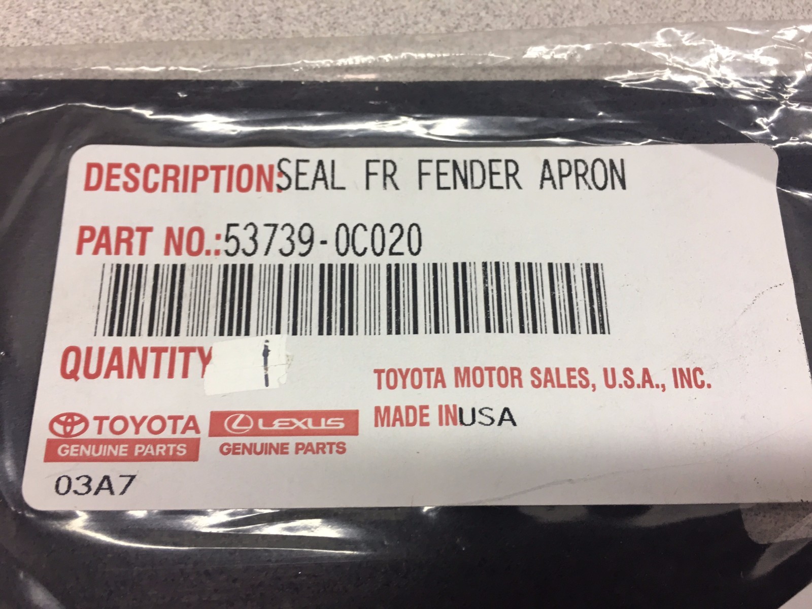 Toyota Tundra 2007 - 2021 Inner Fender Liner Apron Set w/ Clips Genuine ...