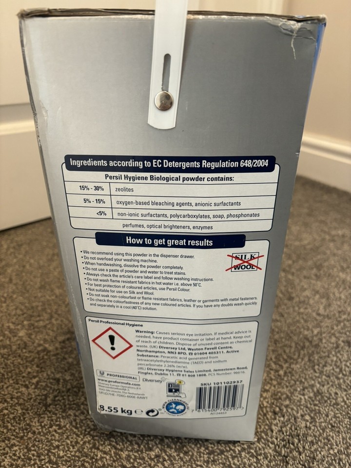 Persil Pro Formula Hygiene Biological Laundry Detergent Powder 8.5k ...