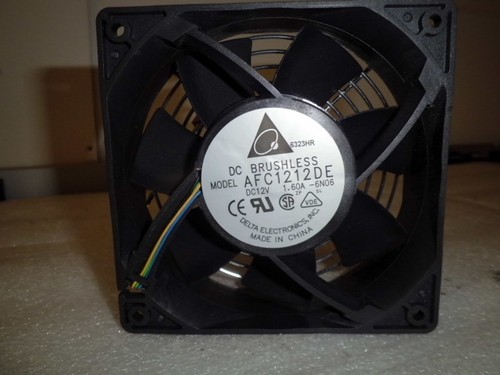 Delta AFC1212DE AFC1212DE-6N06 4-Pin DC12V 1.60A Brushless Fan TESTED ...