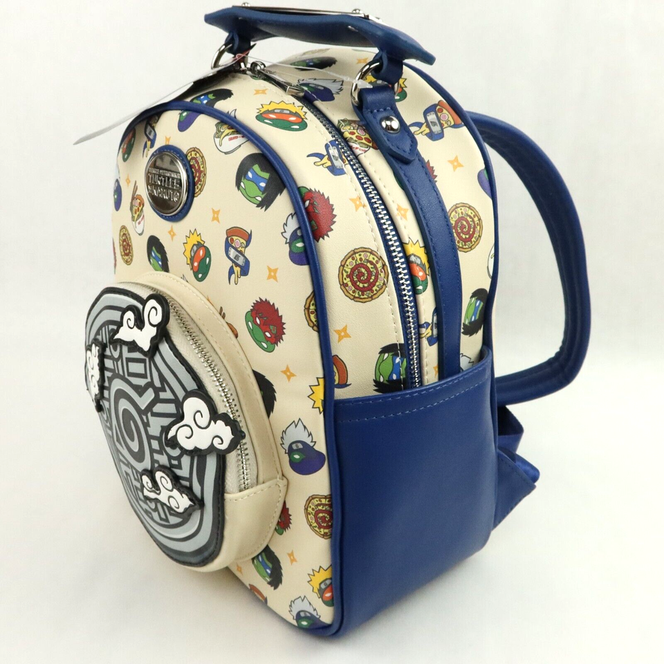 Naruto x Teenage Mutant Ninja Turtles Mini Backpack Shinobi Hidden Leaf ...