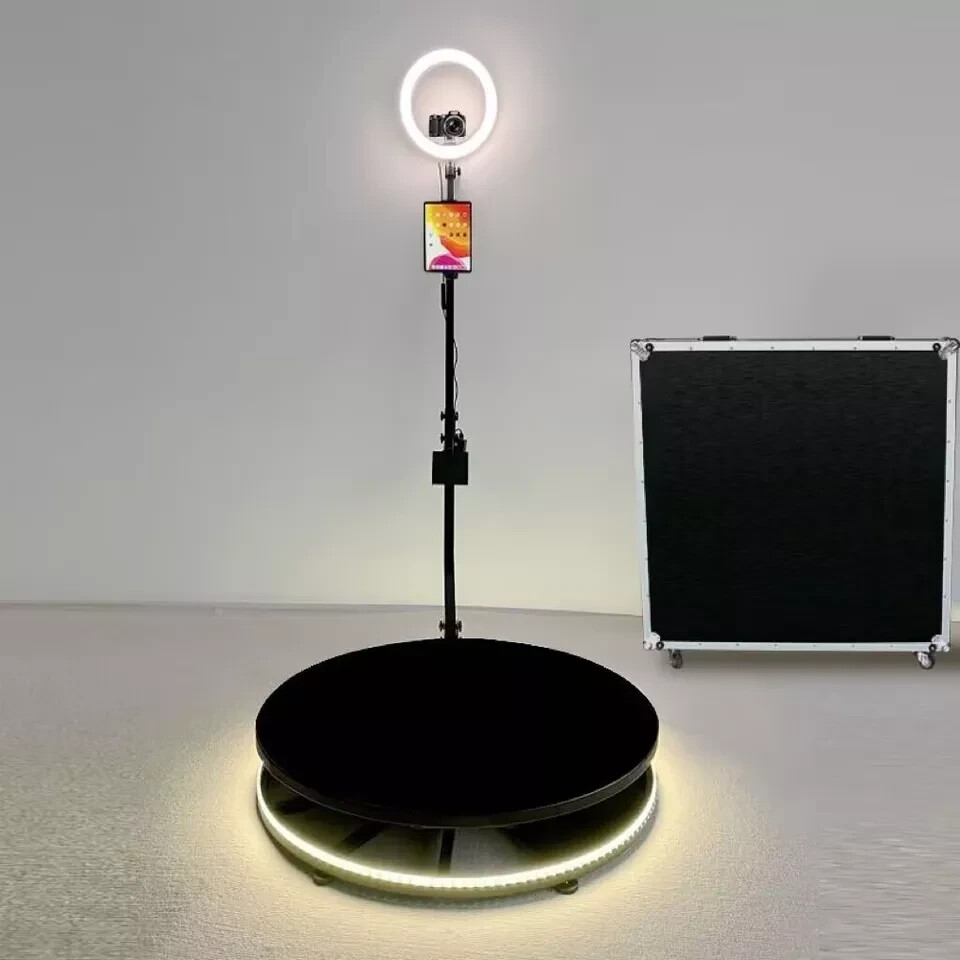 360 Photo Booth Automatic, 360 Video Booth, 100cm Spinner Booth, 2 ...