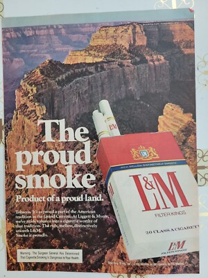 1975 L&M cigarettes kings The proud smoke grand canyon vintage ad | eBay