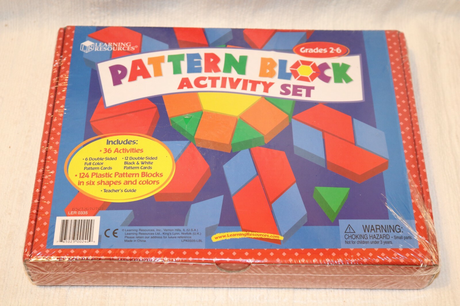 Learning Resources Pattern Block Activity PK 124 0335 for sale online ...