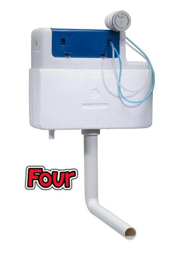 CONCEALED DUAL FLUSH TOILET CISTERN CHROME BUTTON CHOICE IN STYLES | eBay