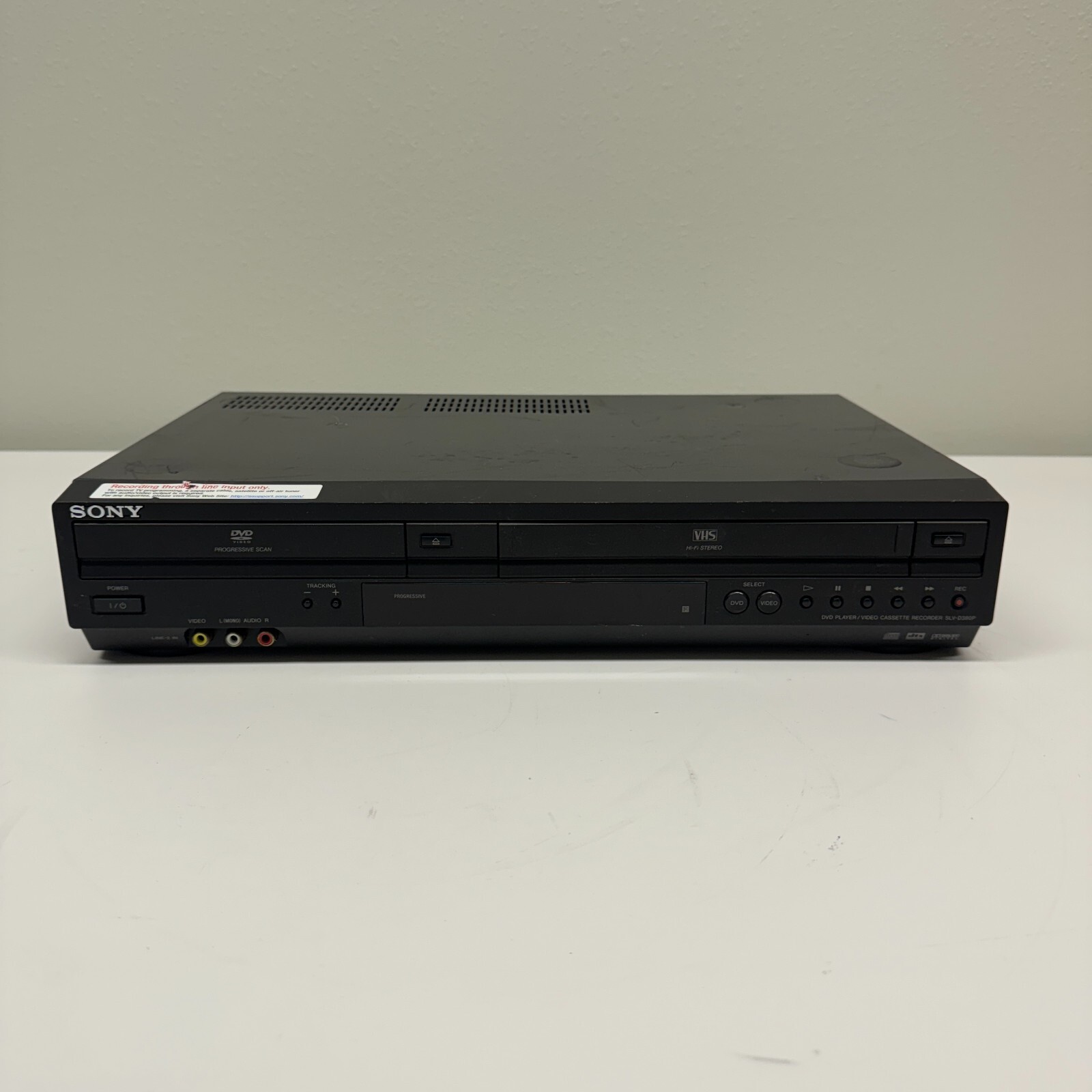 SONY SLV-D380P DVD VHS Combo Player & Recorder VCR - No Remote - TESTED ...