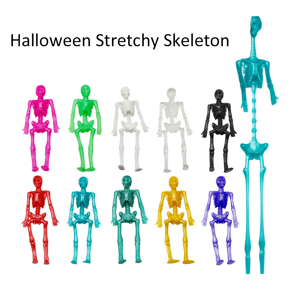 24/48pcs Stretchy Skeletons Kids Toy Stretch Skull Party Favors Elastic ...