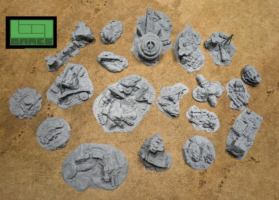Bulk Sci-Fi Salvage Terrain - Works with 40k, SW Legion, Firefight 28mm/32mm | eBay