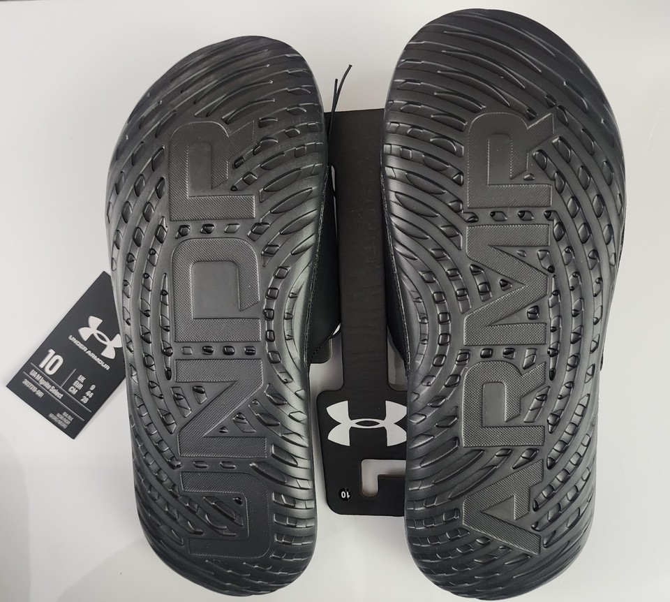 Under Armour Ignite Select Slide Sandal - Black / White - Size 10 - New ...