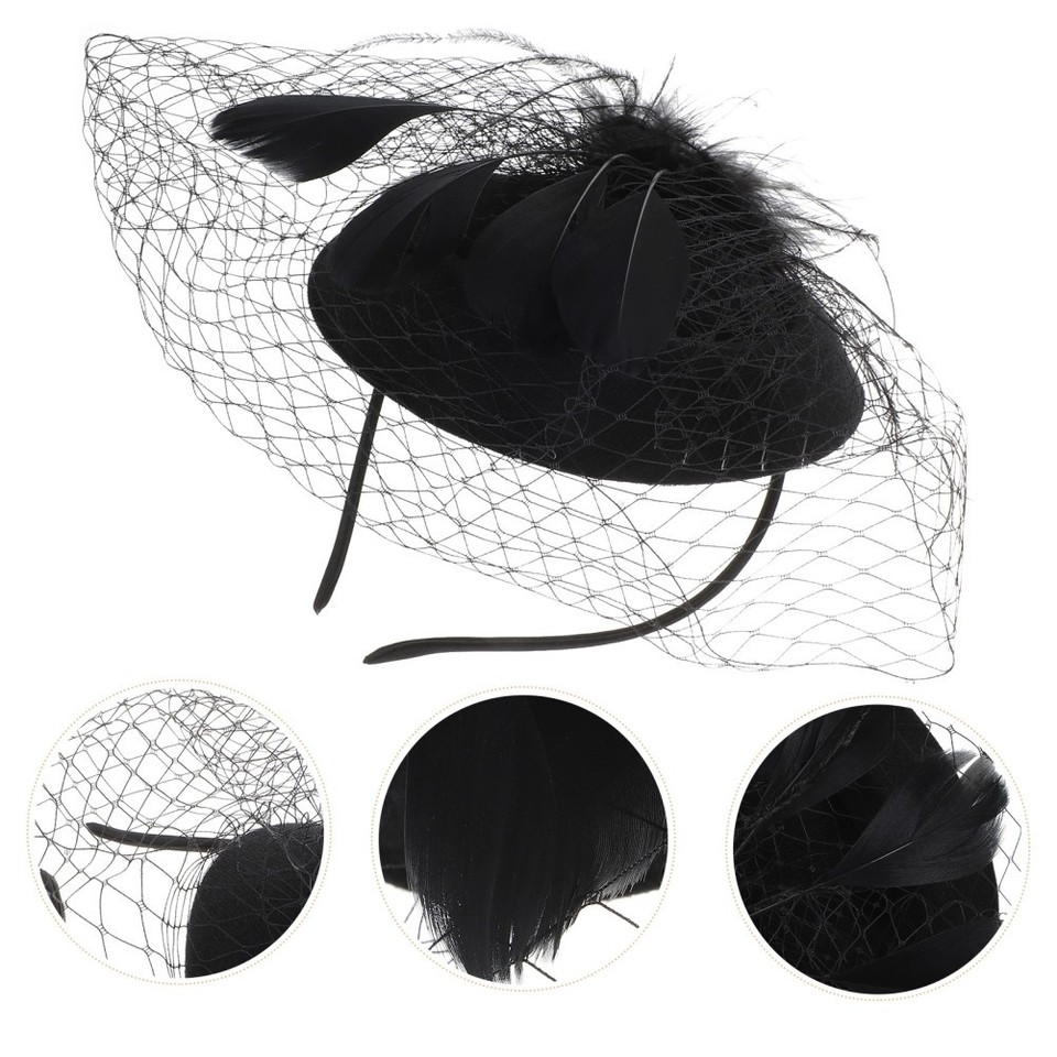 Banquet Hat Hair Accessories Bridal Headpiece Tea Party for Women | eBay UK