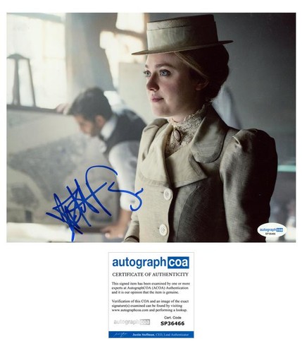 Dakota Fanning "The Alienist" AUTOGRAPH Signed 'Sara Howard' 8x10 Photo ...