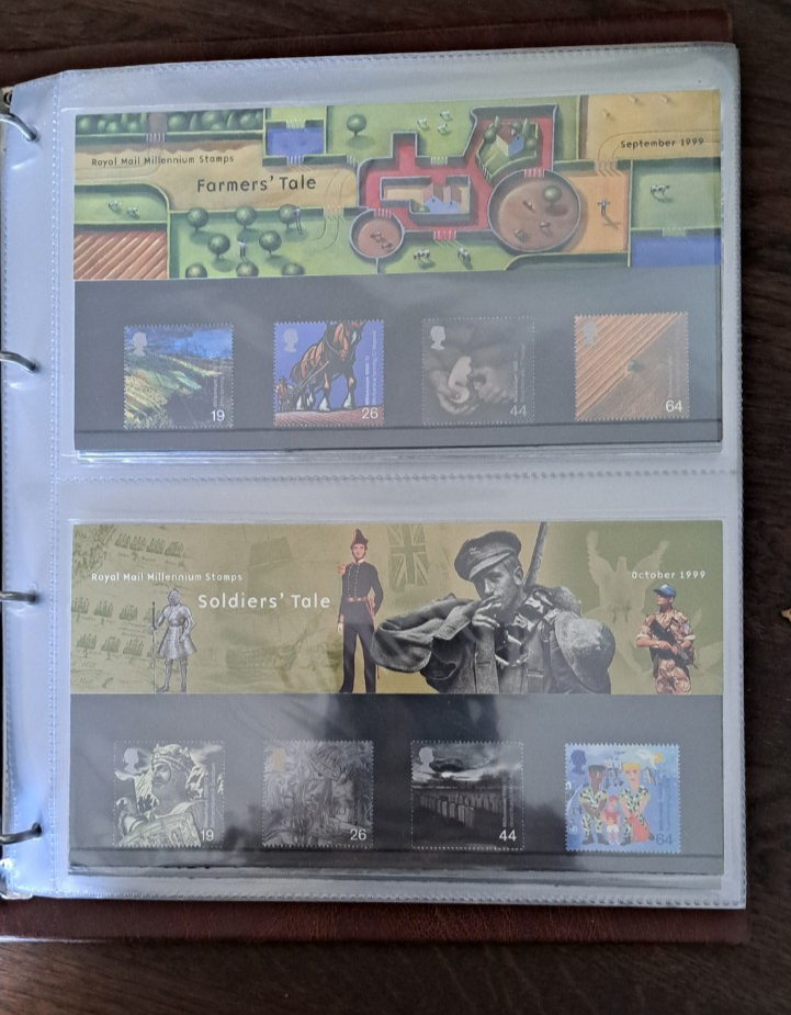 Royal Mail Millenium Presentation Pack Stamp Album with 26 Mint ...
