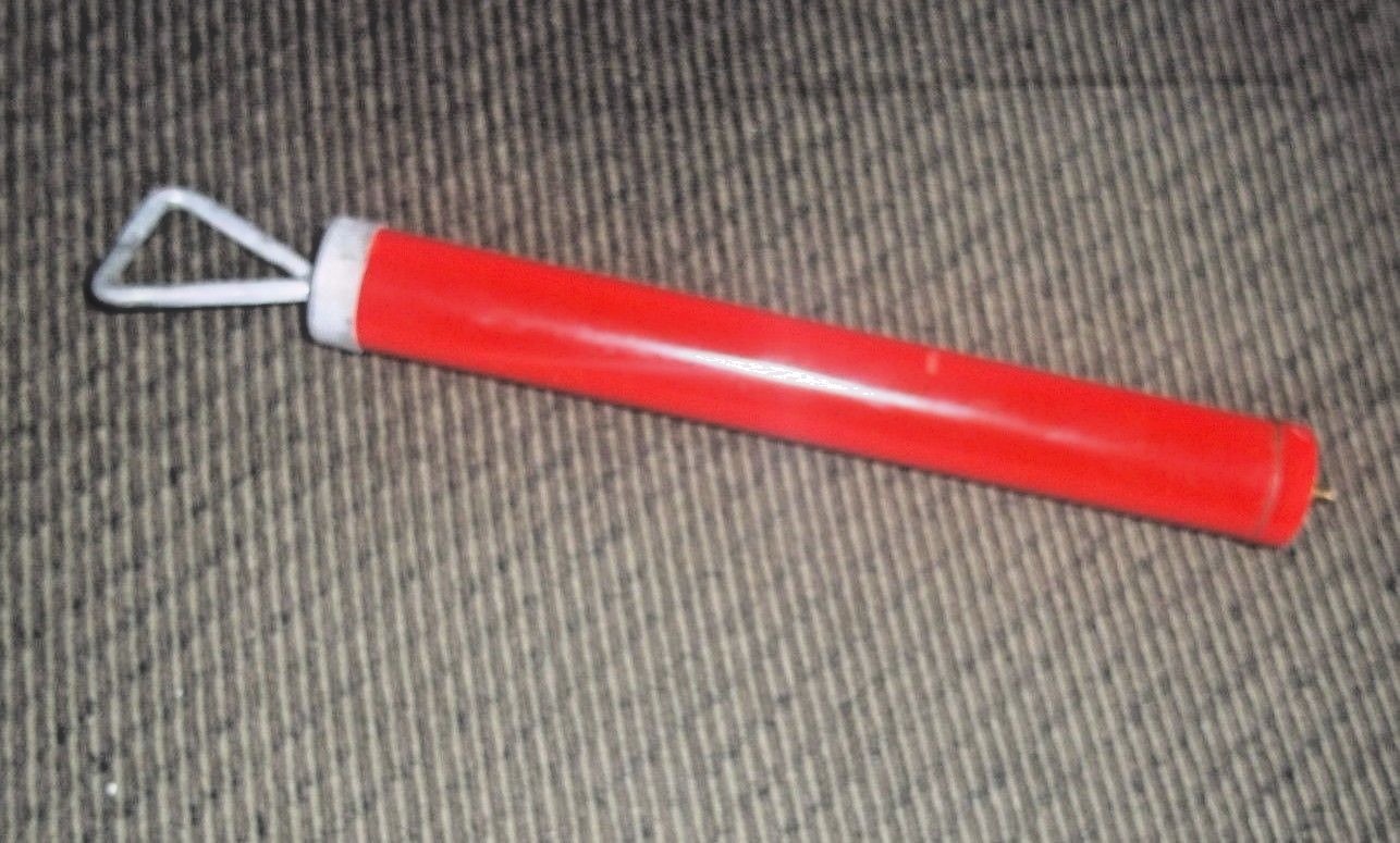 Old Antique Vintage Hand Air Pump Super Cool Bright Red Air Pump Works ...