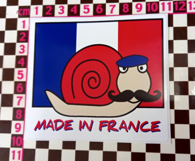 Made in France Snail Sticker - Citroen Renault Matra Alpine Peugeot 2CV ...
