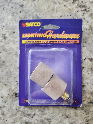 Satco Plastic Candelabra to Medium Base Socket Adapter 1 pk 45923702143 ...