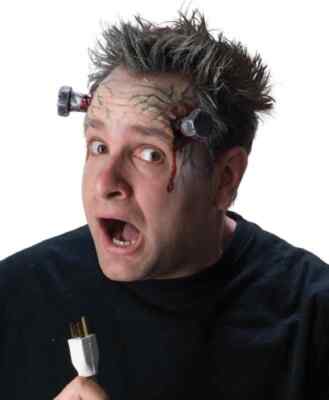 High Voltage Frankenstein Monster Bolt Halloween Costume Makeup Latex ...