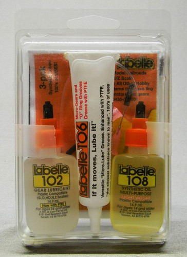 LABELLE LUBRICANTS 3 PACK #102 #106 & #108 PTFE H1 food grade oil ...