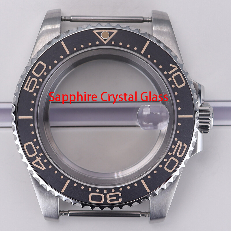 40mm Luxury Watch Cases Ceramic Bezel Sapphire Glass For Nh35 Eta 2824 ...