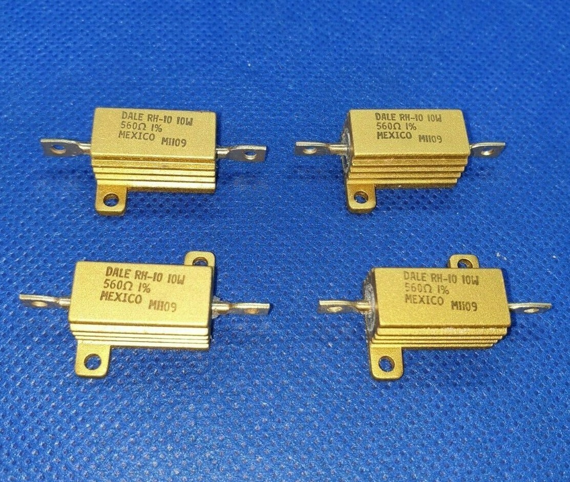 4pcs NEW VISHAY DALE RH-10 10W 560R 10 Watts 1% HI END Resistors for ...