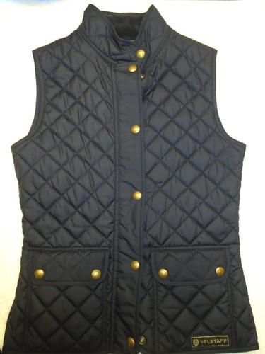 Belstaff Navy Blue Weskit Quilted Gilet Vest NWT US size XS $295 | eBay