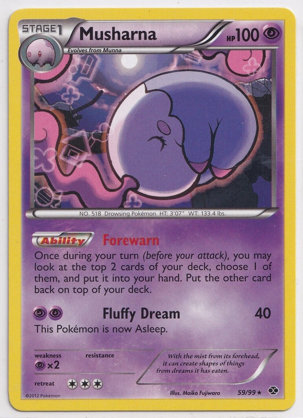 Next Destinies - Musharna - 59/99 - Pokemon - NM/M | eBay