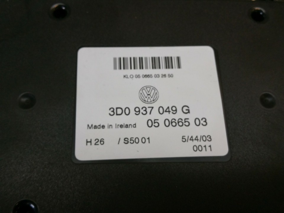 2004 VW VOLKSWAGEN PHAETON ONBOARD POWER SUPPLY MODULE 3D0937049G | eBay