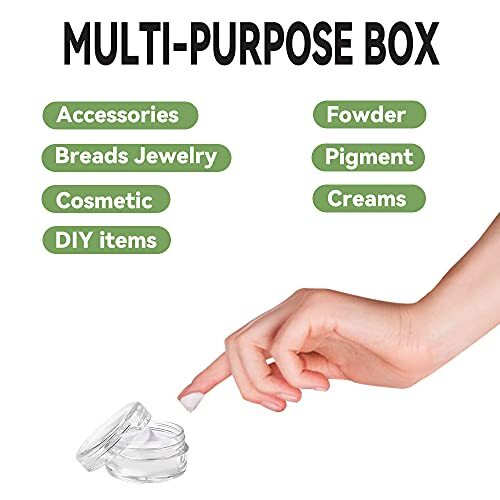 55Pcs 5 Grams Sample Containers with Lids and Labels, Small Little Mini ...