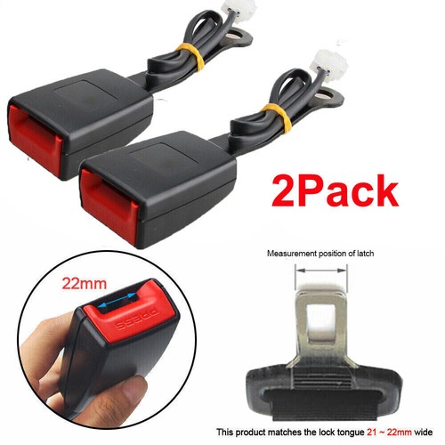 2X Auto Car Seat Belt Buckle Socket Plug Connector Warning Cable fit ...