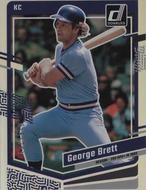 2023 Panini Donruss - George Brett #185 Season Stat Line /203 for sale ...