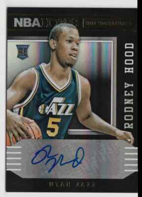 2014-15 Panini Hoops Hot Signatures Rodney Hood Rookie Auto Utah Jazz ...
